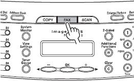 Send the Fax Automatically (ICMF4000 Series)