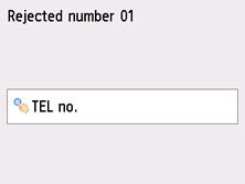 Rejecting Fax Reception - GX7020