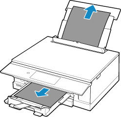 Support Code 1300 (Paper Jam) is displayed - TS8320