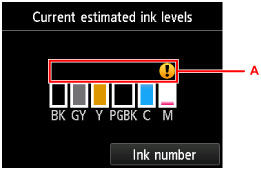 How to Check the Ink Levels on the Touch Screen - MG7720