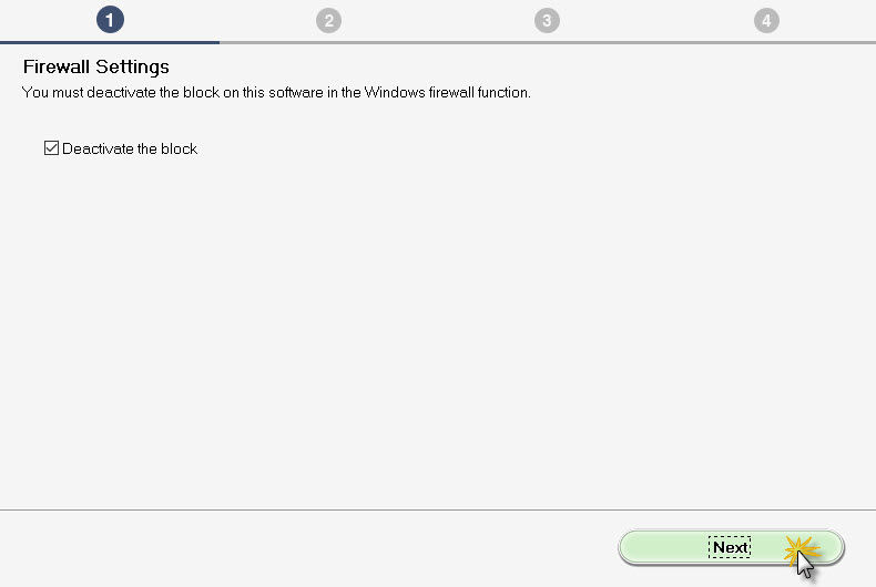 Setting up the Printer for use on a Wired LAN - Establishing connection ...