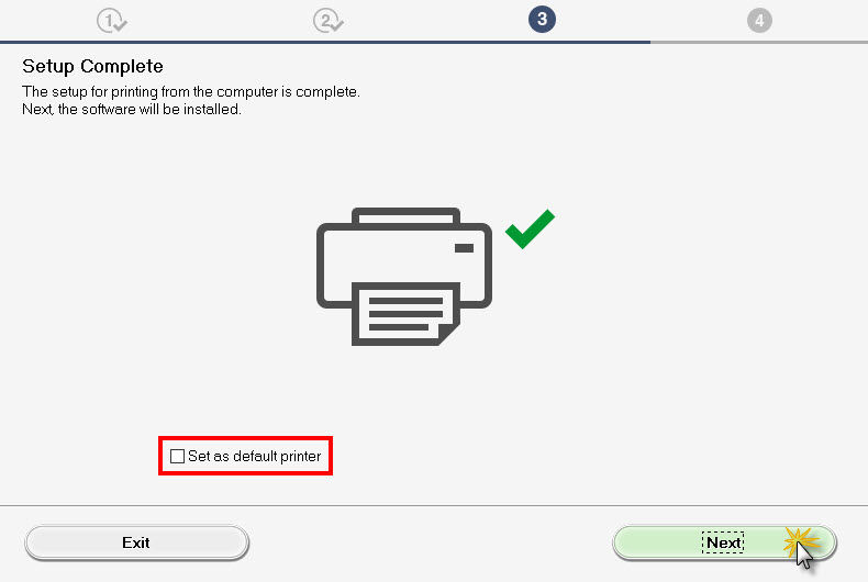Setting up the Printer for use on a Wired LAN - Establishing connection ...