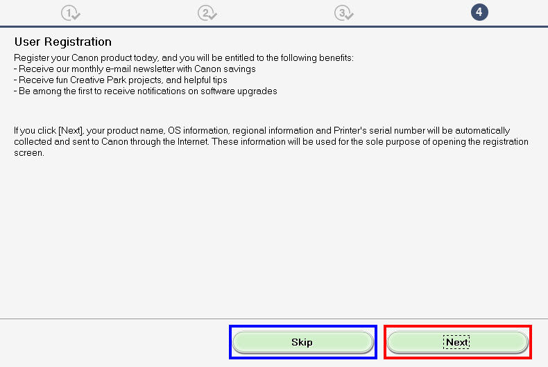 Setting up the Printer for use on a Wired LAN - Establishing connection ...