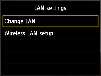 Setting up the Printer for use on a Wired LAN - Establishing connection ...