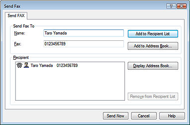 PC faxing with the MX850