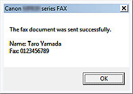 PC faxing with the MX700