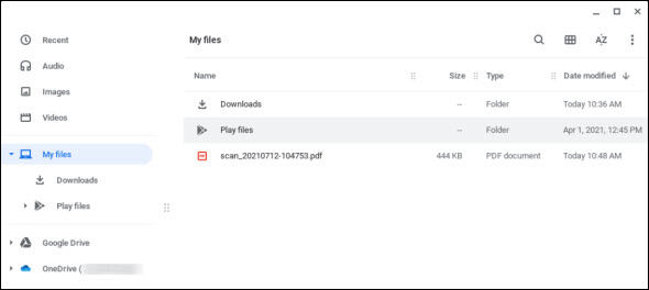 Scan into a Chromebook