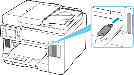 Inserting a USB Flash Drive - GX7020