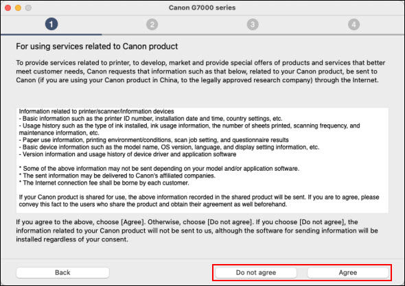 PIXMA G7020 USB Setup - Mac OS