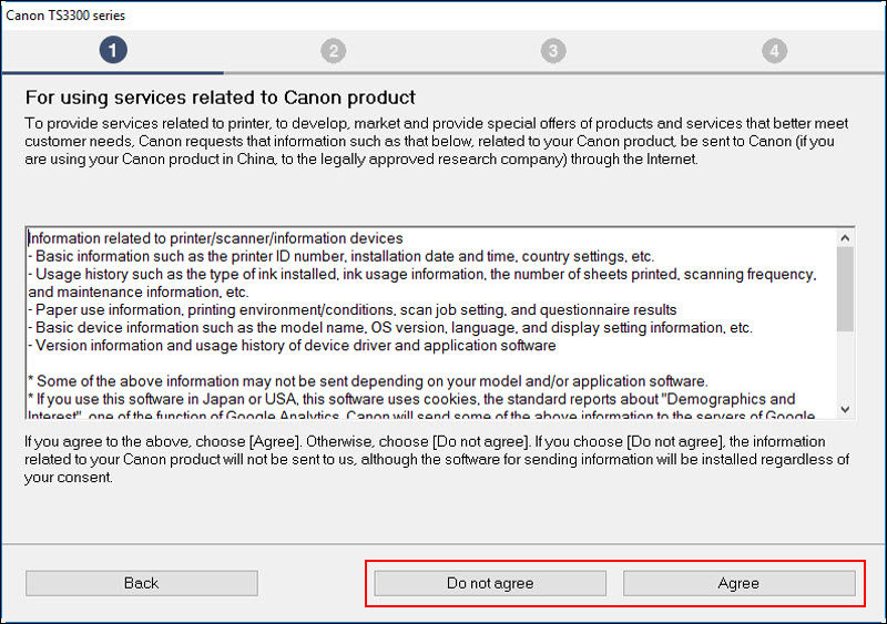 Set up the PIXMA TS3320 for use via USB - Windows