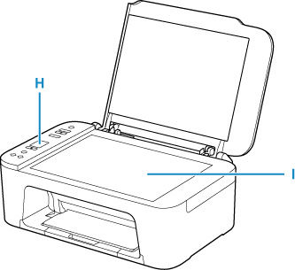 Main Components of the Printer - TS3520 / TS3522 (Front View)