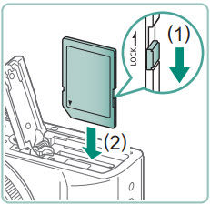 Installing and removing the card and battery on the PowerShot G7 X Mark III