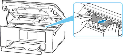 Remove Jammed Paper Inside the Printer - TS7720