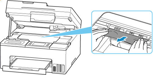 Remove Jammed Paper Inside the Printer - GX2020