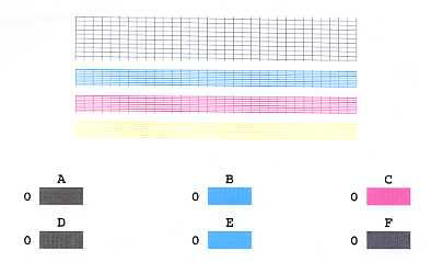 Print Nozzle Check Pattern / Self Test from unit i550