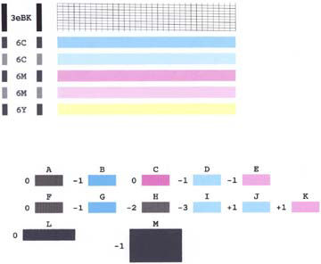 Print Nozzle Check Pattern / Self Test from unit (i560)