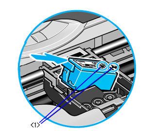 Install the print head and inks correctly iP90.
