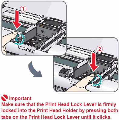 Install the Print Head and Ink Tanks - PIXMA iP100 Printer