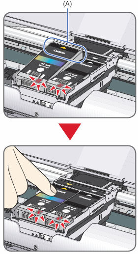 Install the Print Head and Ink Tanks - PIXMA iP100 Printer