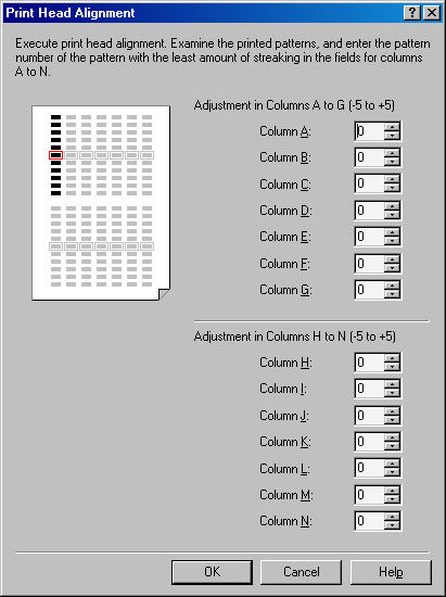 Print Head Alignment - PIXMA iP100 Printer