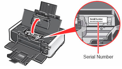 Locate the Serial Number iP4500