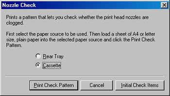 Print Nozzle Check Pattern / Self Test - iP4820 (Windows)