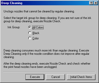 Print Nozzle Check Pattern iP90 / iP90v (Windows)