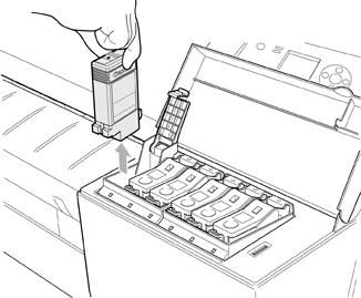 Replacing ink tanks (iPF710)