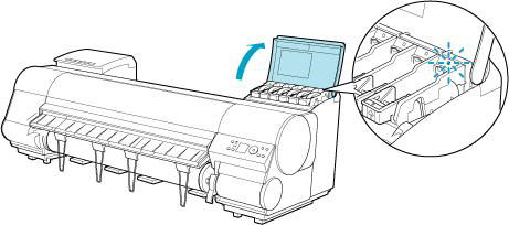 Replacing Ink Tanks (iPF8100)
