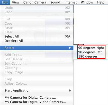 How to rotate images using ImageBrowser