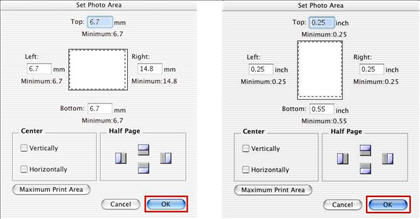 How to perform tiled printing using ImageBrowser