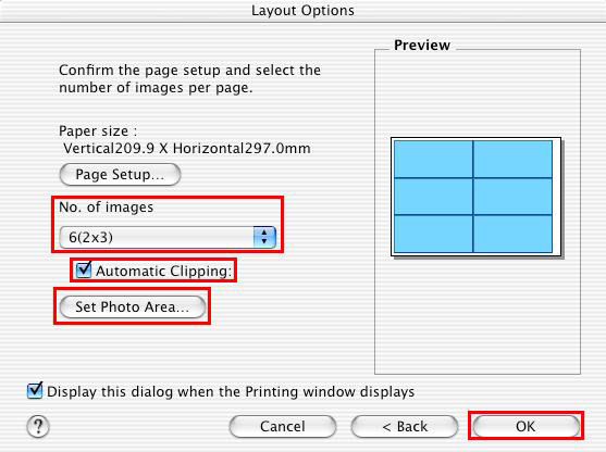 How to perform tiled printing using ImageBrowser