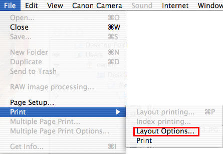 How to perform tiled printing using ImageBrowser