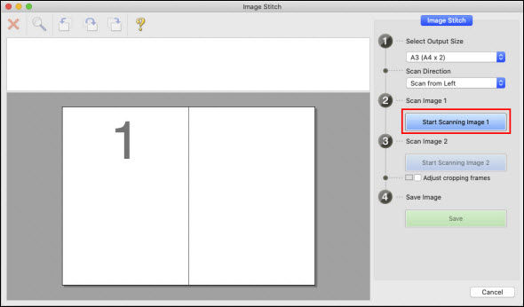 IJ Scan Utility Lite - Scanning Originals Larger than the Platen (Image ...