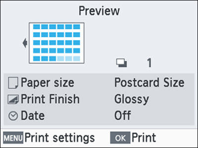 More Print Options (Print from a Memory Card) - CP1500