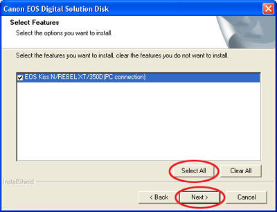 How to install driver and software that came with the EOS 20D.