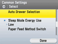 Adjusting the Auto Drawer Selection settings
