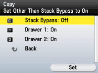 Adjusting the Auto Drawer Selection settings