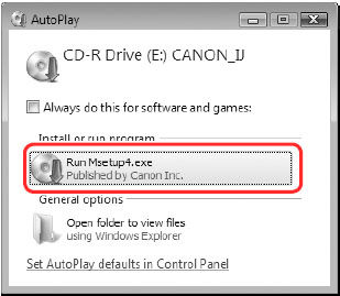 Install the printer driver using the prepackaged CD - Easy Install ...