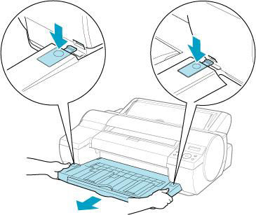 Preparation of printer for transportation (iPF5100)