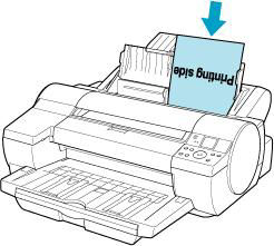 Loading and Printing on Sheets in the Paper Feed Slot Manual feed from ...