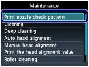 Printing the Nozzle Check Pattern - MG8120