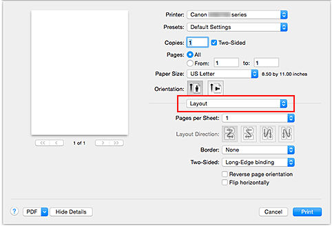 Printing on both sides of the paper(Mac) - MB2720