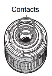 Keeping lens contacts clean on the EOS Rebel T5i