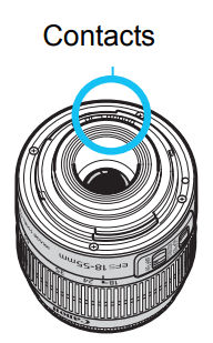 Keeping lens contacts clean on the EOS Rebel SL1