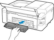 Removing Jammed Paper from the Rear Side - TS9520 / TS9521C