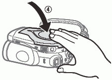 Loading a disc into the HR10 DVD camcorder