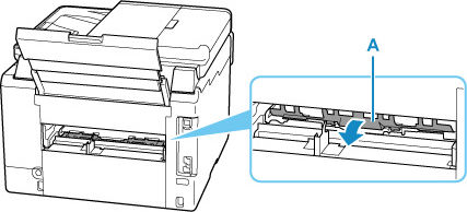 Removing Jammed Paper from the Rear Side of the Printer - GX6020
