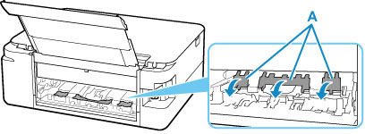 Removing Jammed Paper from the Rear Side - TS6420