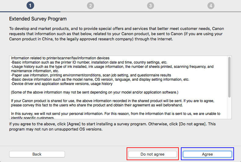 Setting up the Printer for use on a Wired LAN - Establishing connection ...
